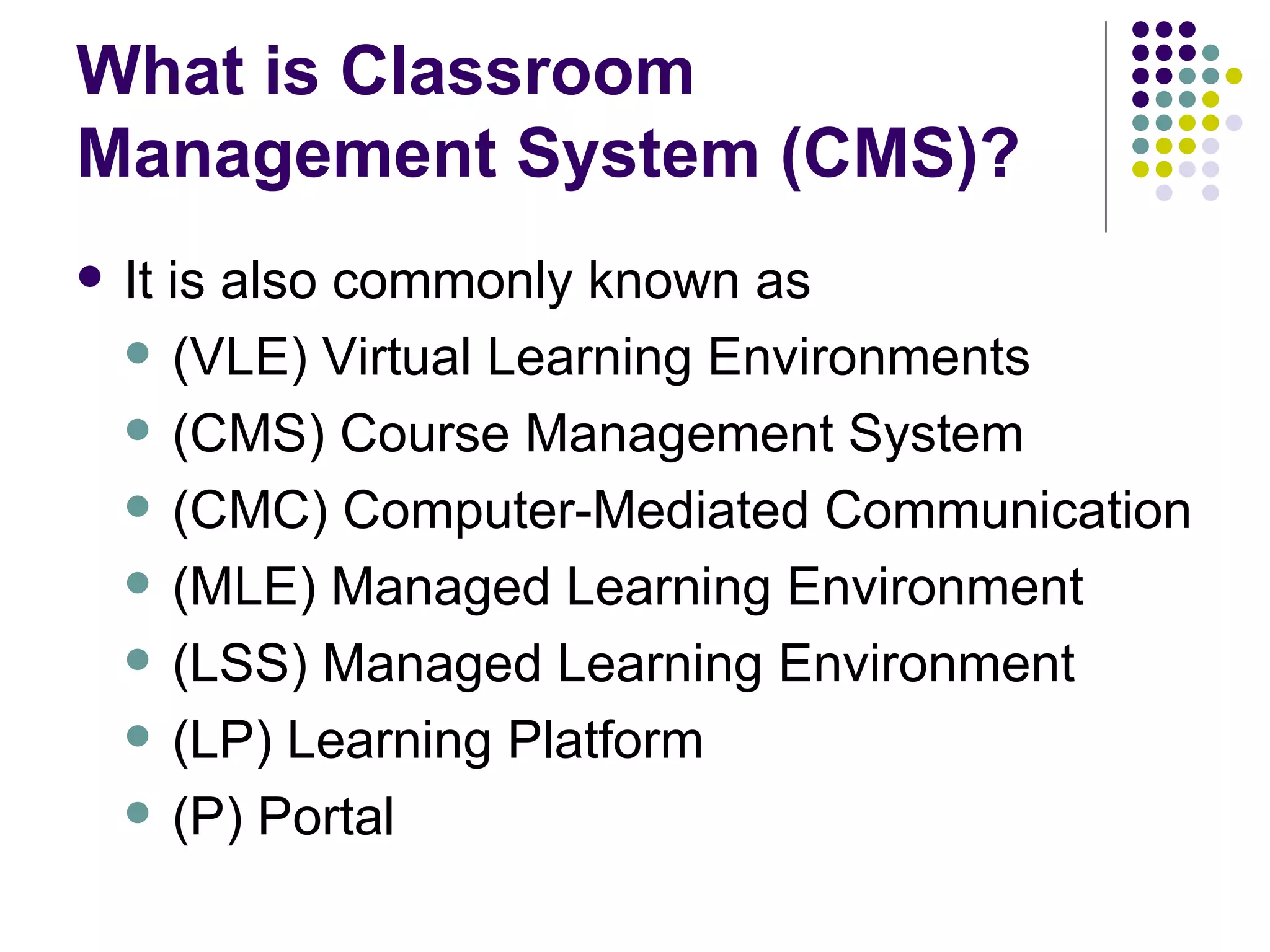Classroom Management Systems | PPT | Web Development | Internet