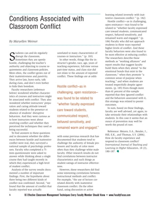 Classroom management techniques | PDF