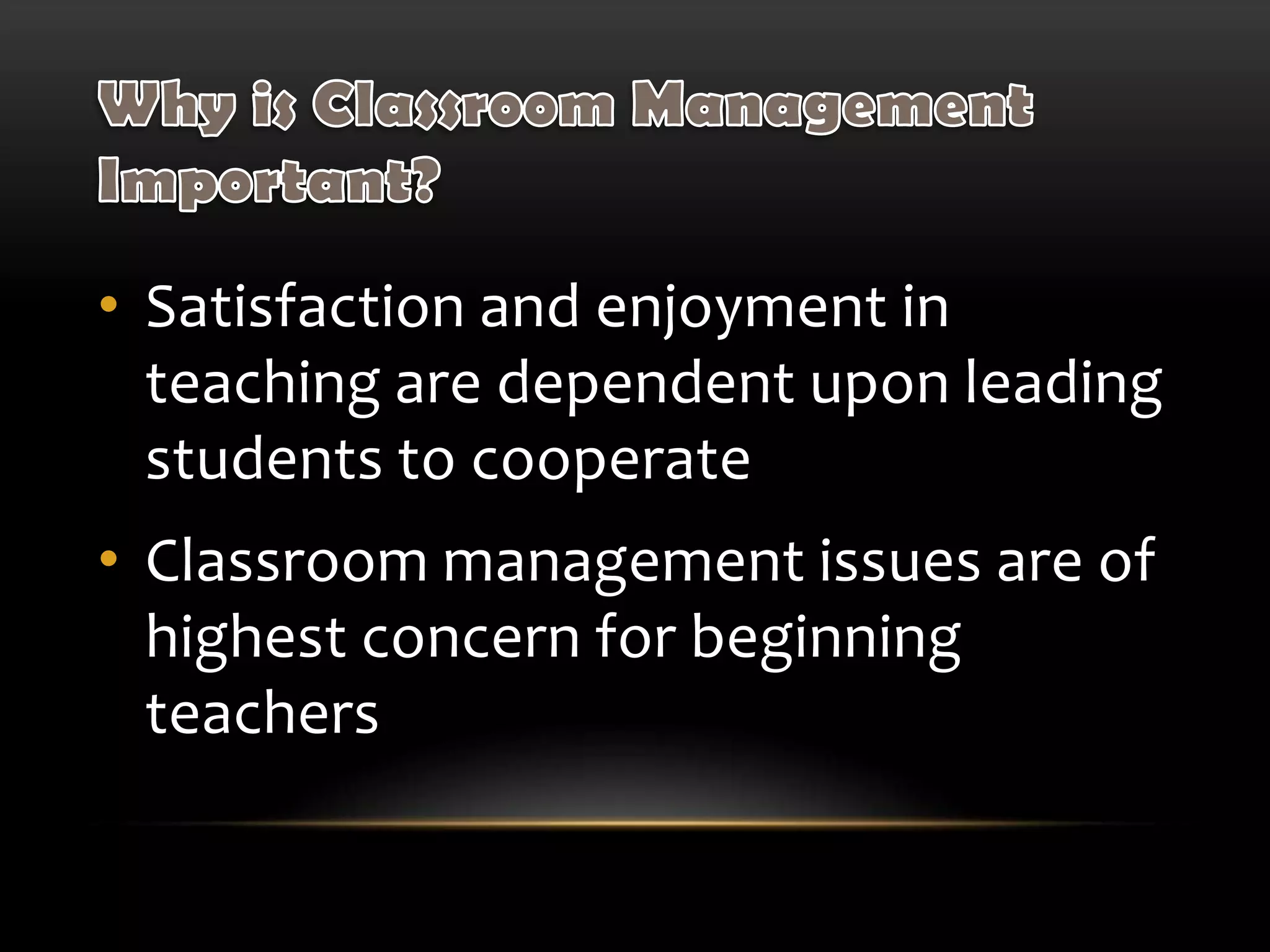Classroom management techniques | PPTX