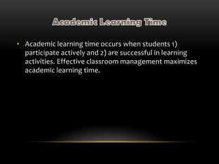 Classroom management techniques | PPTX