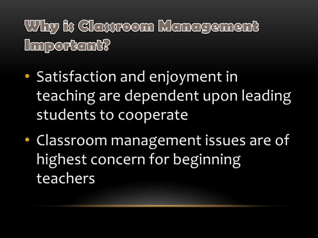 Classroom management techniques | PPTX