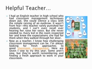 Class room management techniques | PPTX