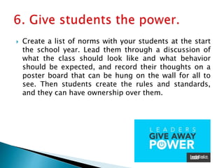 Class room management techniques | PPTX