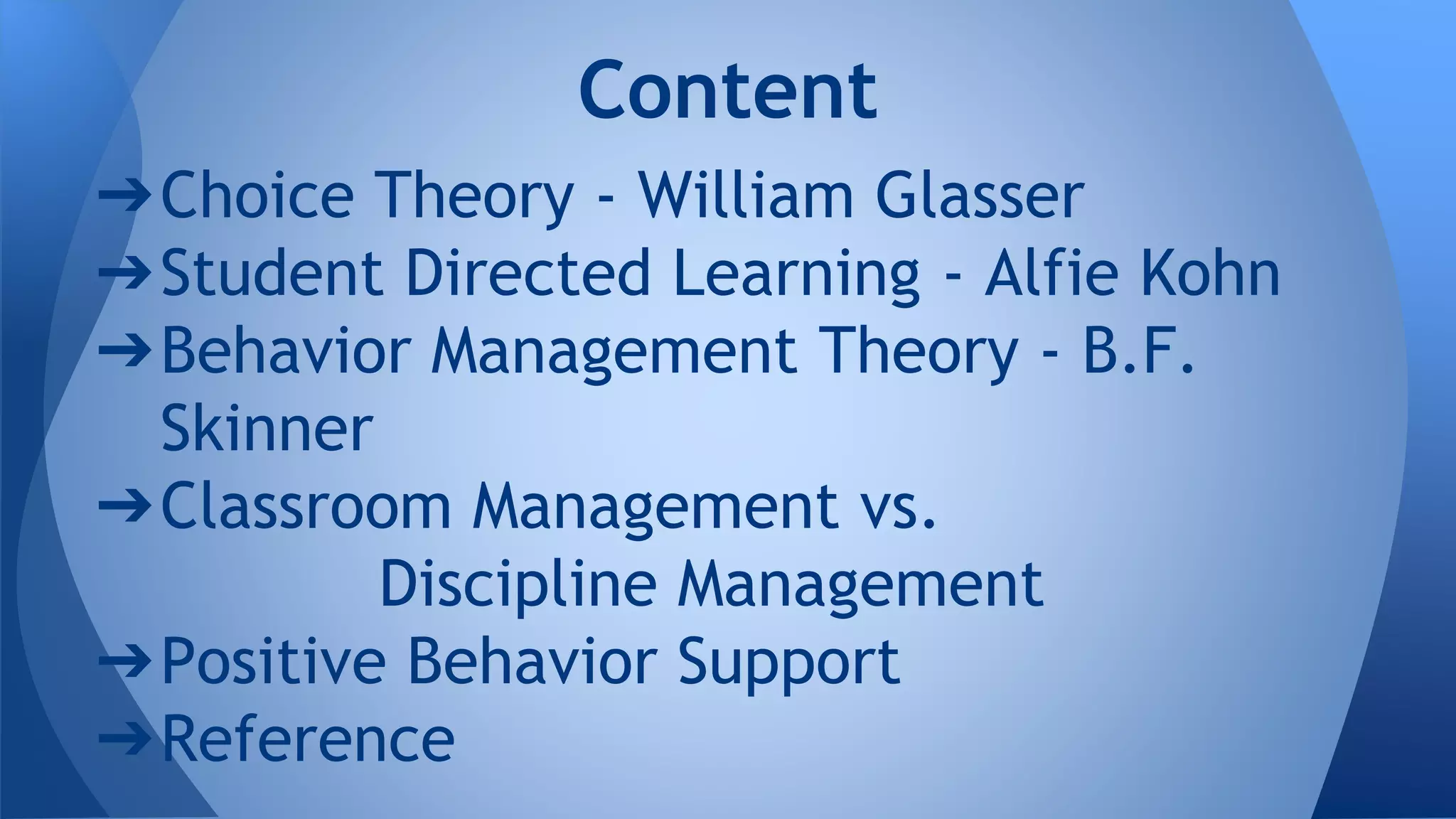 Classroom management theories | PPTX