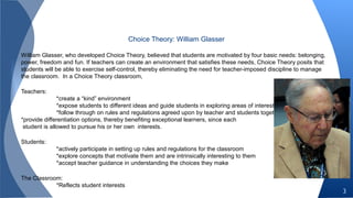 Classroom management theories 3 | PPT
