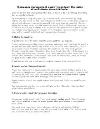 Classroom management tips | PDF