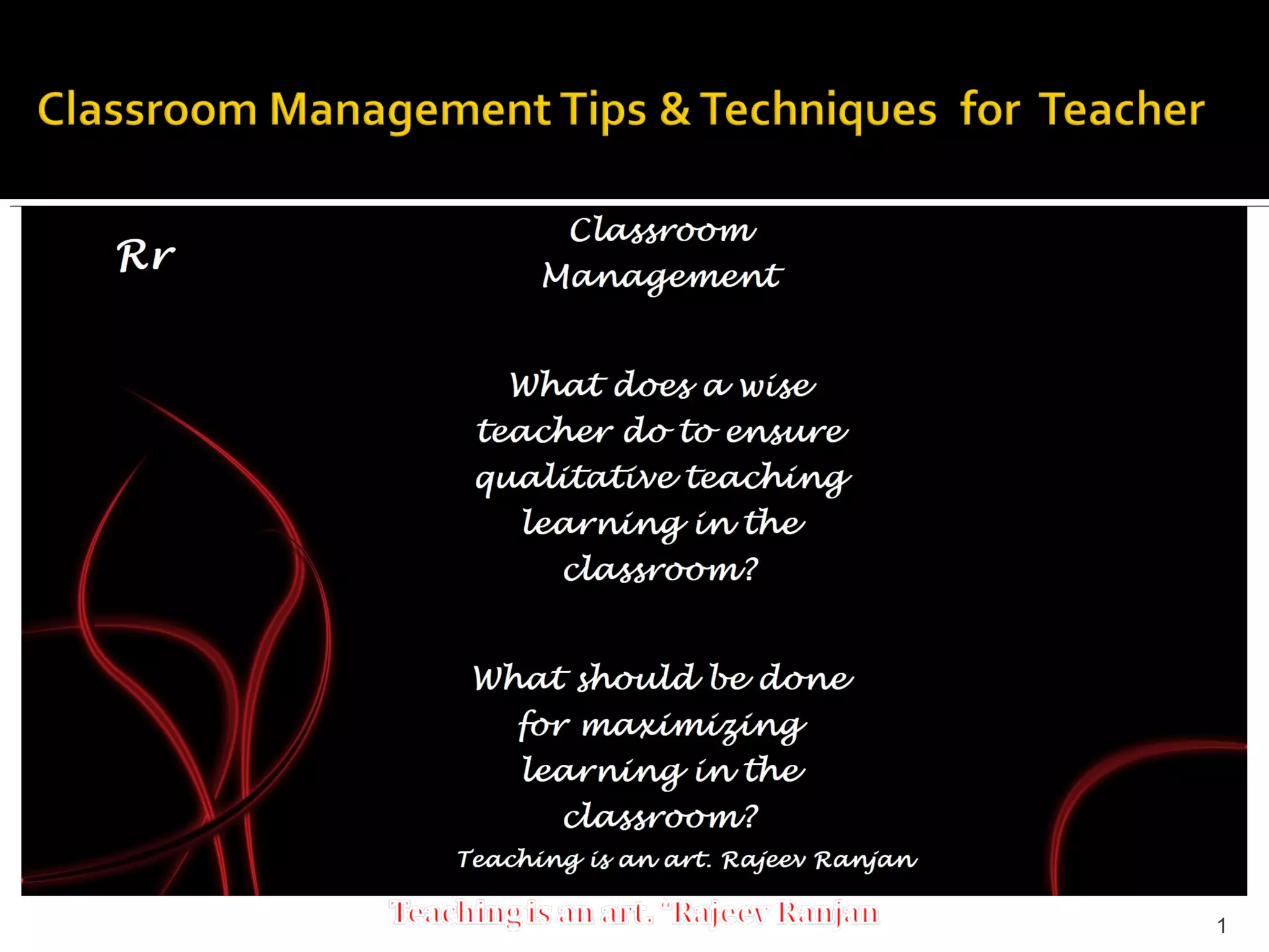 Classroom management tips & techniques for teacher how to increase ...