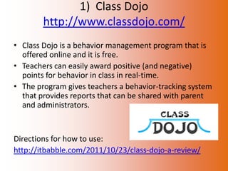 Classroom management tools | PPT