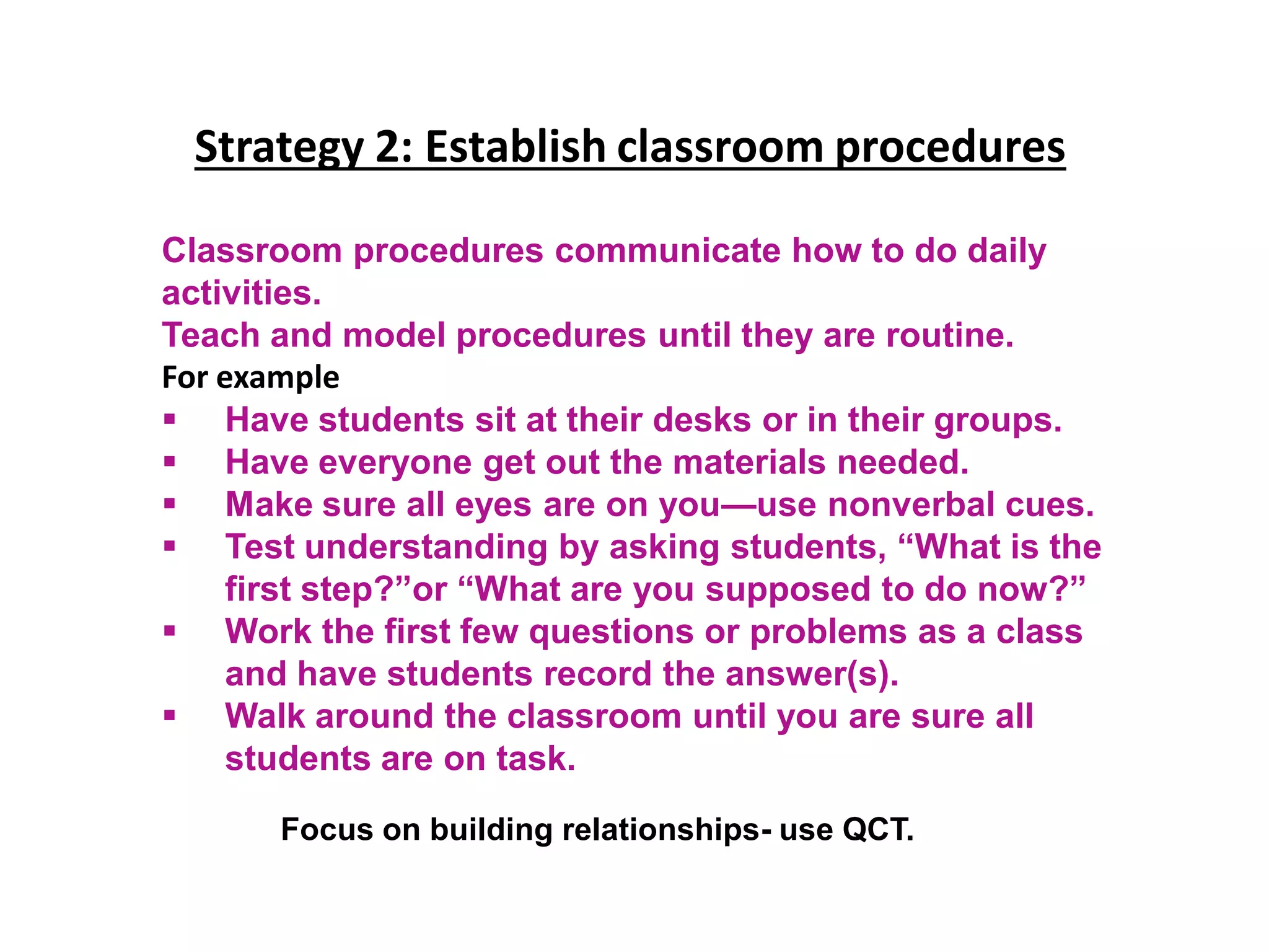 Classroom Management workshop | PDF