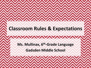 Ms. Mullinax's Classroom Management Plan | PPT