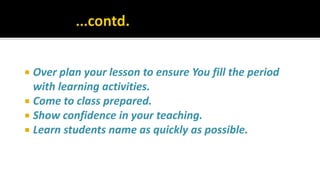 Classroom Management. | PPT