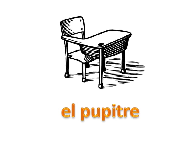 Los objetos en la sala de clase