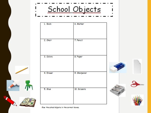 Classroom objects PPT 2018 | PPT