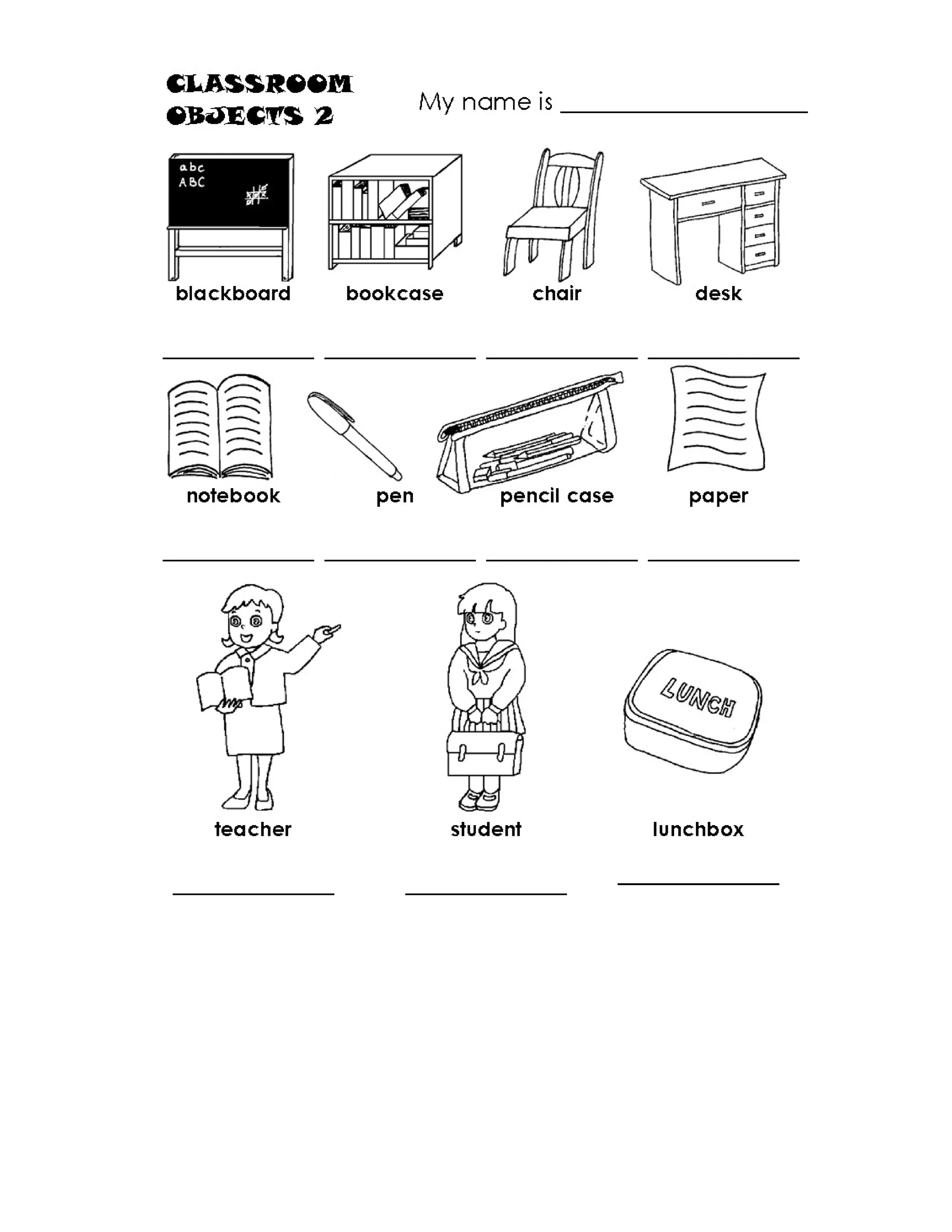 Classroom Objects | DOC