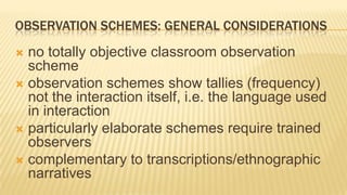 Classroom observation | PPTX
