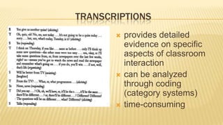 Classroom observation | PPTX