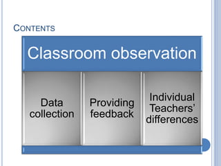 Classroom Observation in Language Teaching | PPTX
