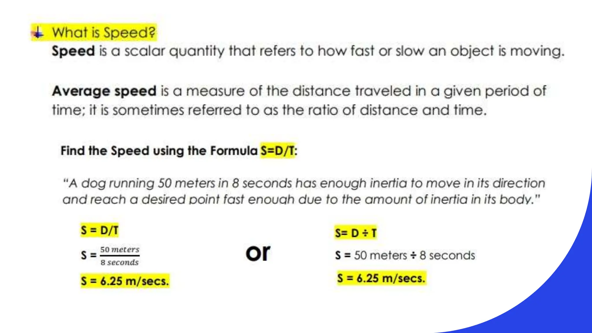 Speed, Distance, Time - Mathematics 6 - 3rd Quarter | PPTX