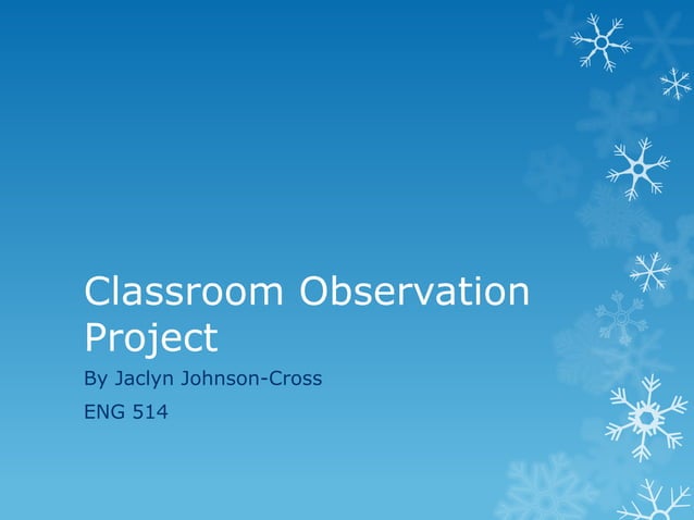 Classroom observation final presentation | PPTX | Homework and Study ...