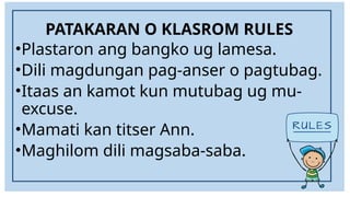 CLASSROOM OBSERVATION grade 1 in third quarter as my demonstration ...