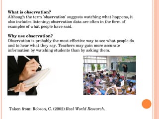 Classroom Observation Techniques | PPT