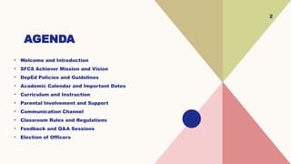 CLASSROOM ORIENTATION powerpoint first meeting | PPTX | Education