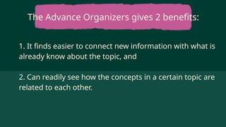 David Ausubel's Meaningful Verbal Learning-Advance Organizers | PPTX ...