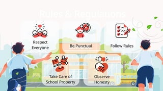 Classroom Orientation Presentation in Orange, Light Blue and White ...