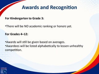 Comprehensive Orientation on Three-Term School Calendar and Classroom ...