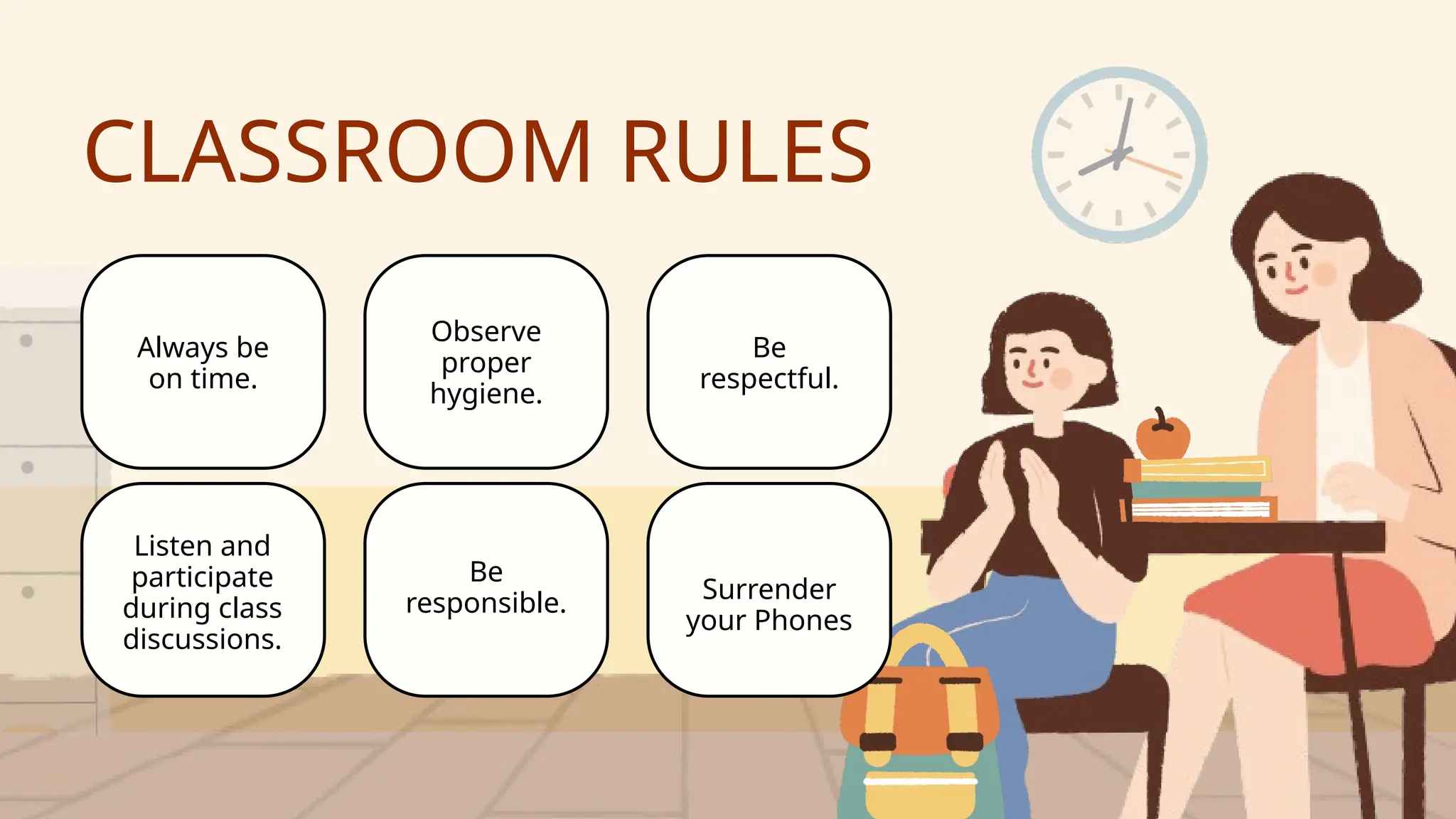 Classroom Parent Teacher Orientation Education Presentation in Simple ...