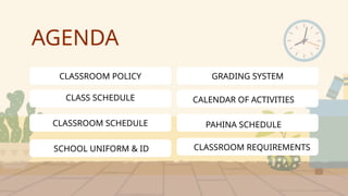 Classroom Parent Teacher Orientation Education Presentation in Simple ...