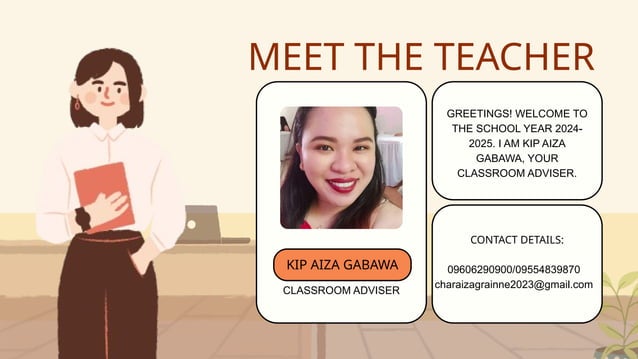 Classroom Parent Teacher Orientation Education Presentation in Simple ...