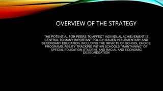 Classroom peer effect and student achievement | PPTX