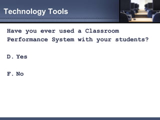 Classroom performance systems pretraining | PPT