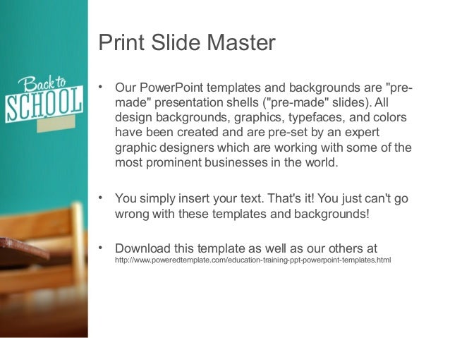 Classroom PowerPoint Template by PoweredTemplate.com