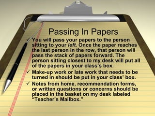 Classroom procedures | PPT