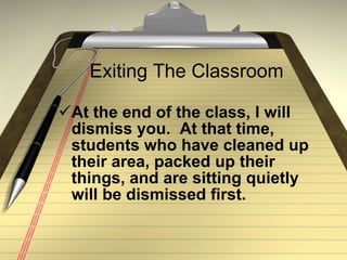Classroom procedures | PPT