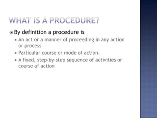 Classroom procedures | PPT