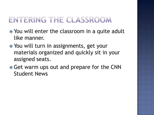 Classroom procedures | PPT