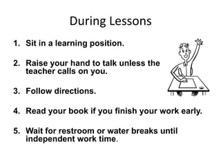 Classroom procedures web | PPT