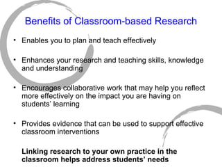 Classroom Research | PPT