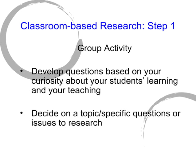 Classroom Research | PPT