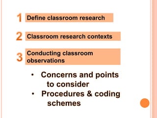 Classroom research | PPTX