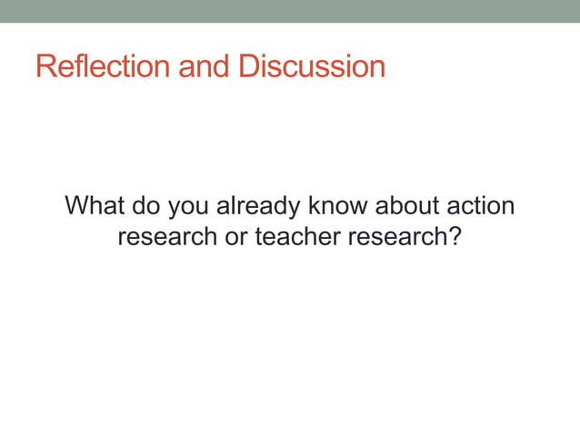 Classroom research presentation | PPT