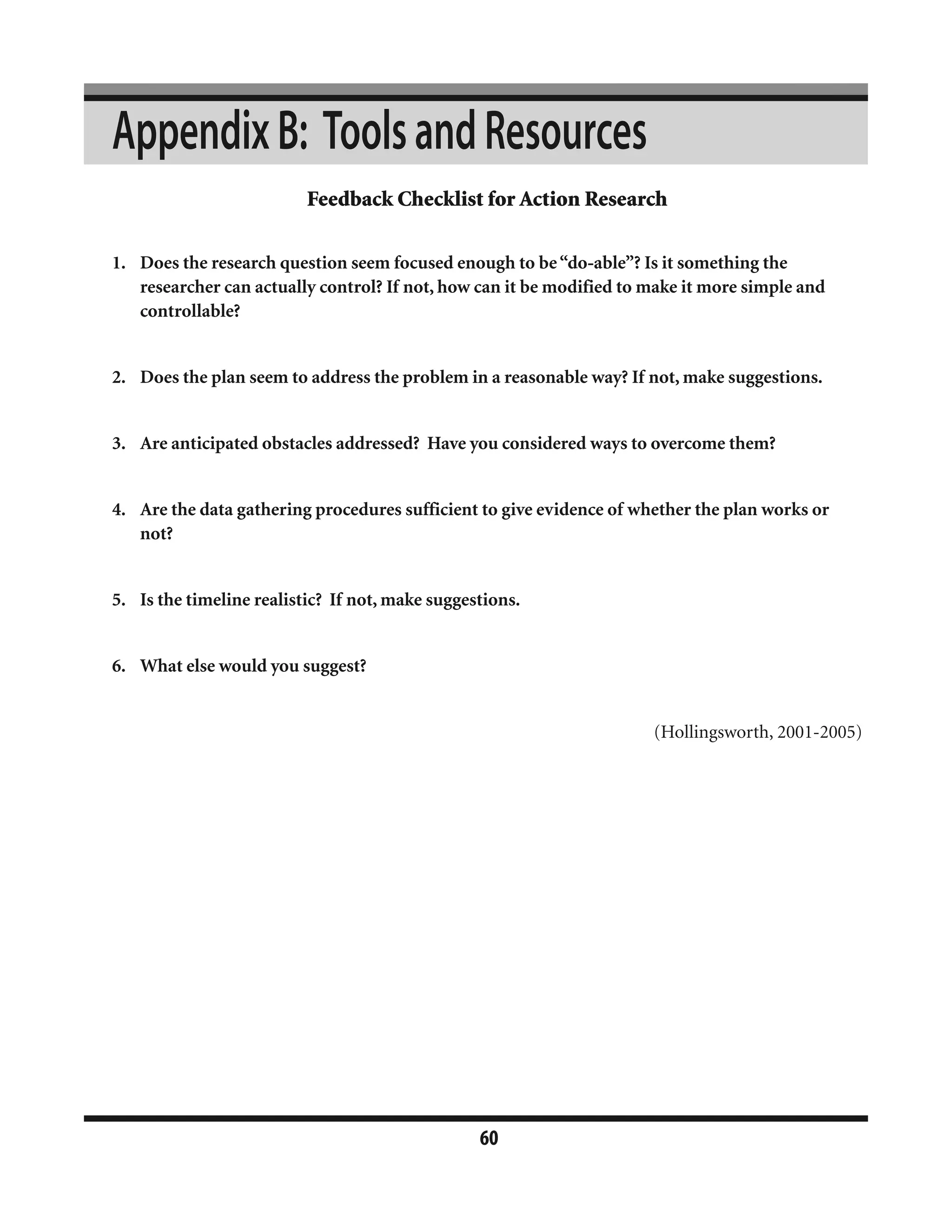 Classroom research workshop handouts | PDF