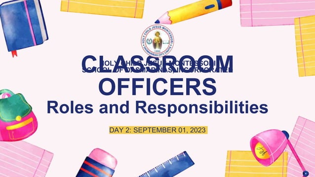 Classroom Roles and Responsibilities.pptx | Professional School ...