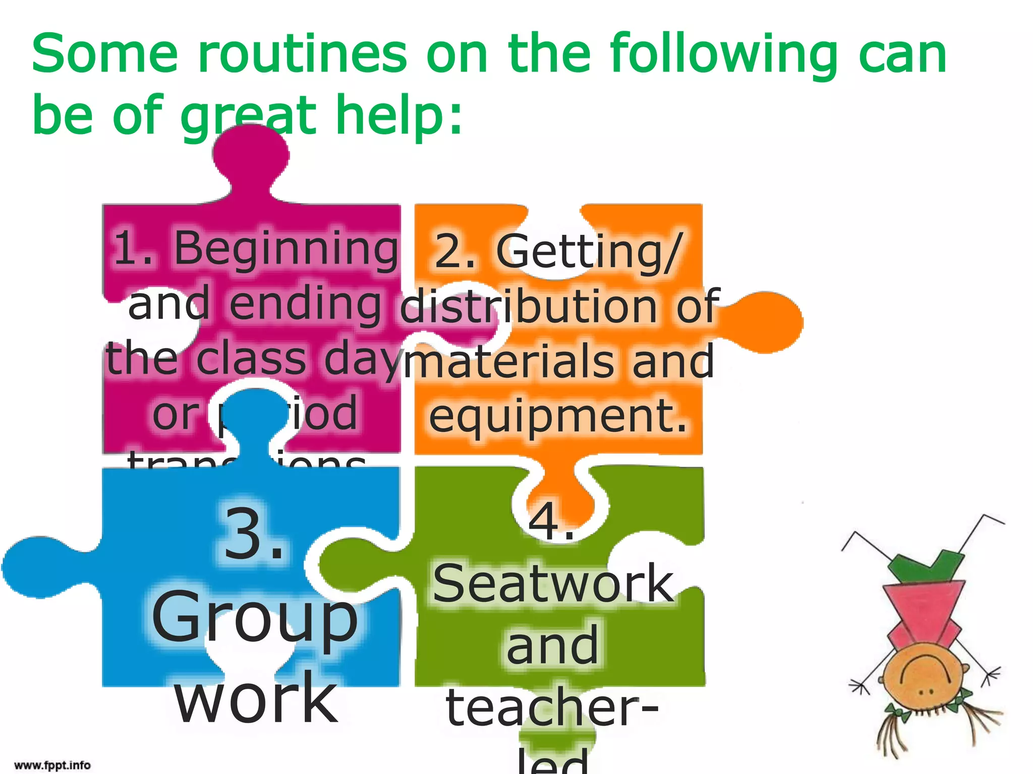 Classroom routine mam copy | PPTX