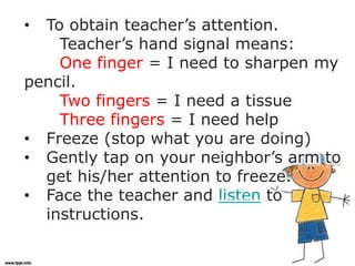 Classroom routine mam copy | PPTX
