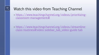 Classroom routines | PPTX