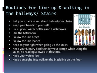 Classroom routines, rules and procedure, | PPTX